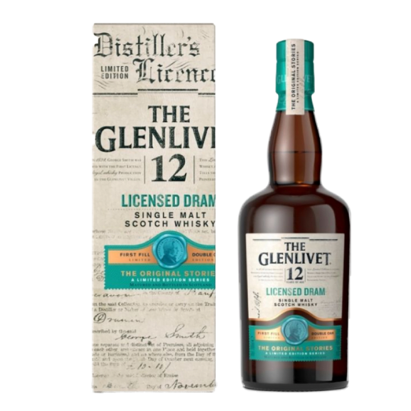 The Glenlivet 12 Years Licensed Dram Old Single Malt Scotch Whisky - Viners Club