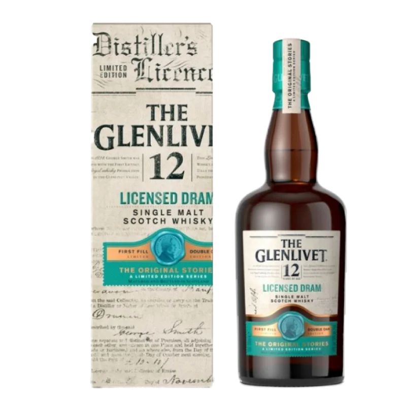 The Glenlivet 12 Years Licensed Dram Old Single Malt Scotch Whisky - Viners Club